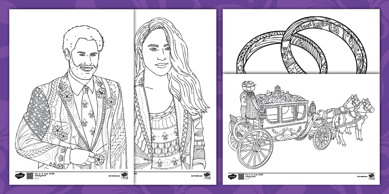The Royal Wedding Mindfulness Colouring Pages (teacher made)