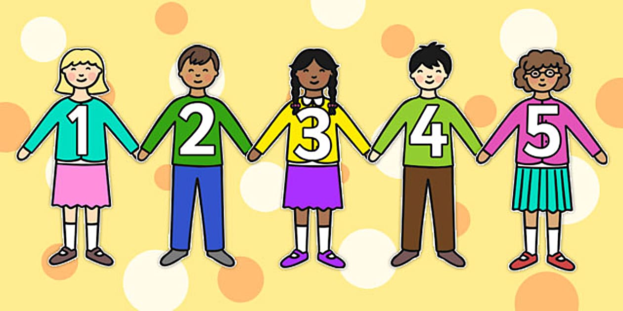 Numbers 0-10 on Children (teacher made) - Twinkl