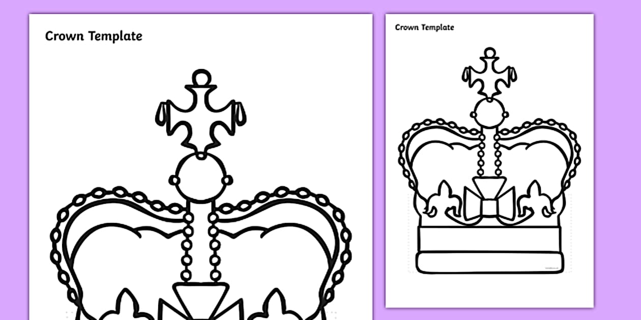King's Crown Template Activity | Coronation of King Charles