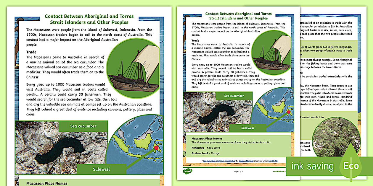 The Macassans Fact File | Aboriginal Australian Connections