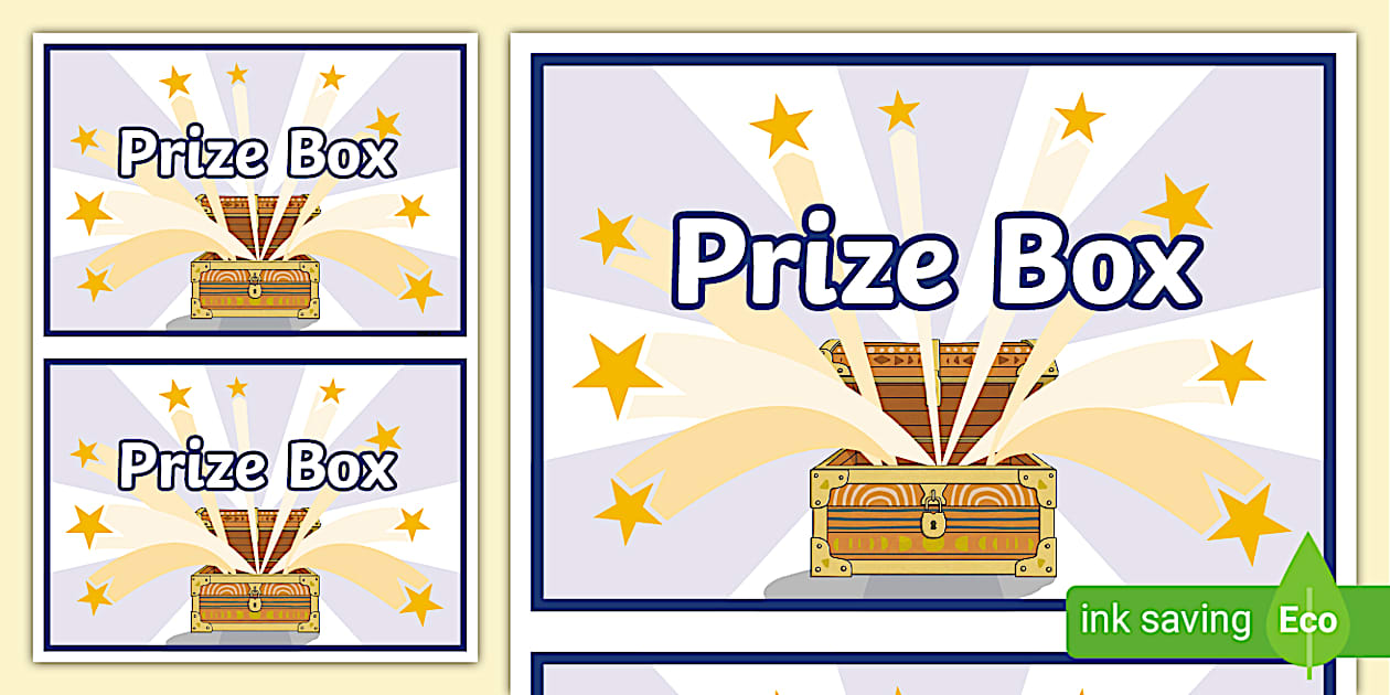 Prize Box Label KS2,Prize Box,Reward (teacher made) - Twinkl