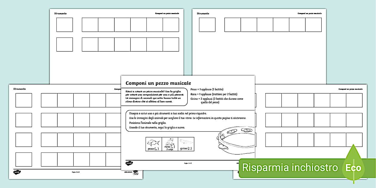 Componi un pezzo musicale | Primaria | Twinkl