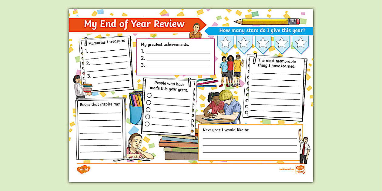 My End of Year Review (teacher made) - Twinkl