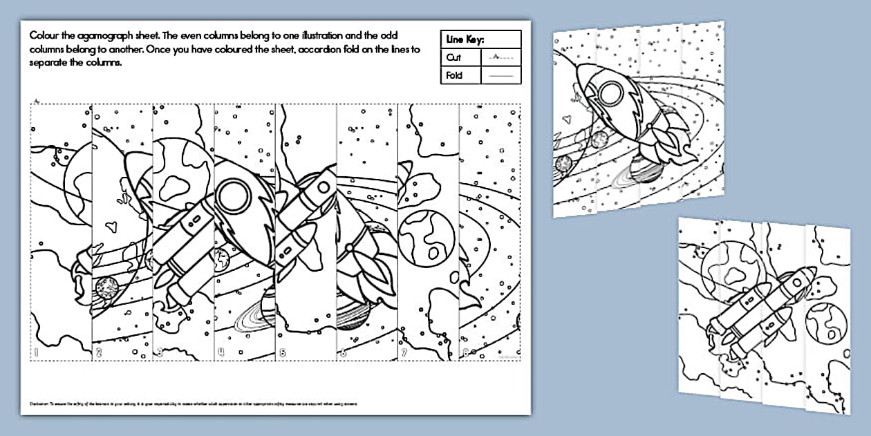Rocket Agamograph - Twinkl Craft Activities