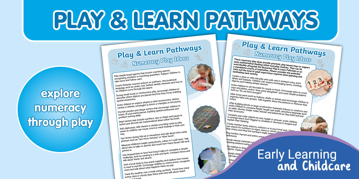 Play & Learn Pathways - Numeracy Play Ideas