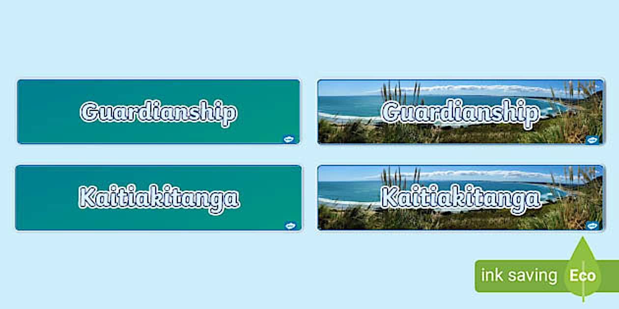 Guardianship and Kaitiakitanga Display Banners - Twinkl