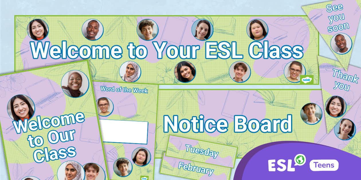 ESL Display Pack - Welcome Teens!