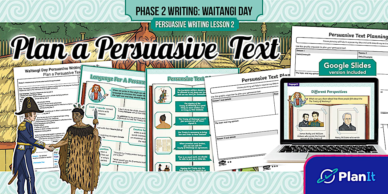 Waitangi Day Persuasive Writing: Planning