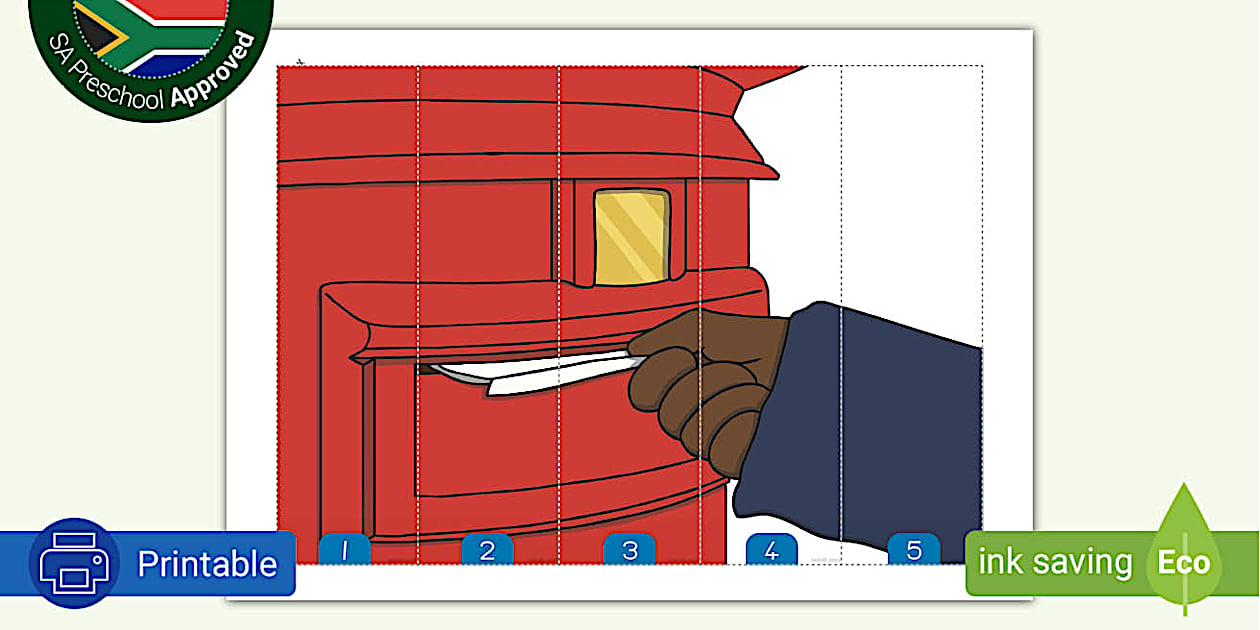 Post Office Posting a Letter Puzzle (teacher made) - Twinkl