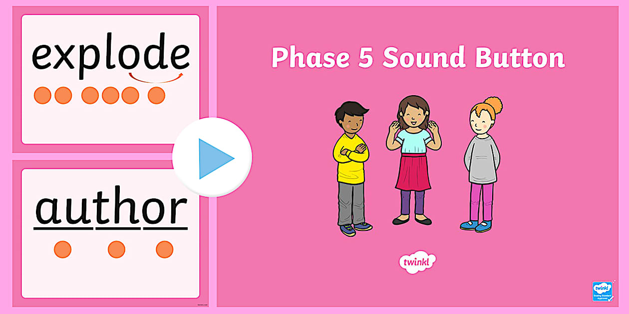 Phase 5 Sound Button PowerPoint - diphthong, Phase 2 Sound Button Word ...