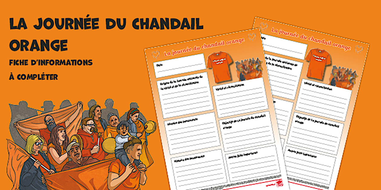 Fiche d'informations : La journée du chandail orange