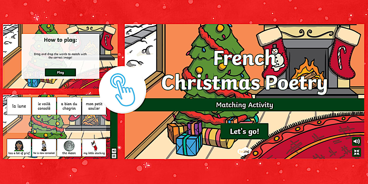 French Christmas Vocabulary - Interactive Game for Children