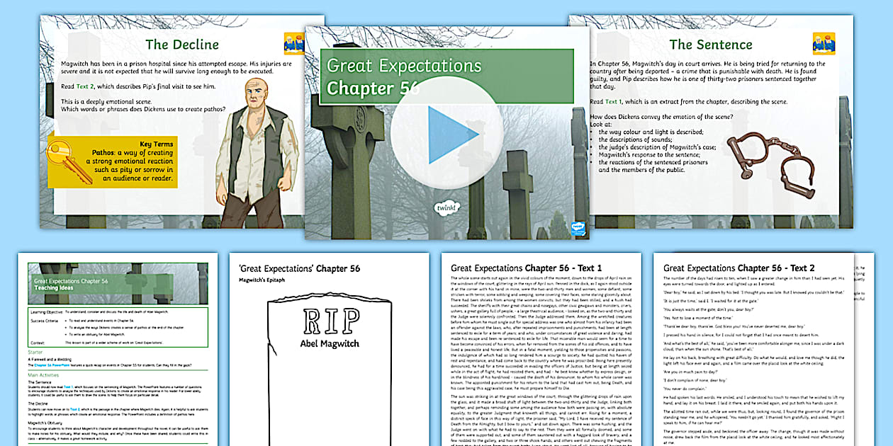 Great Expectations Chapter 56 Lesson Pack (teacher made)