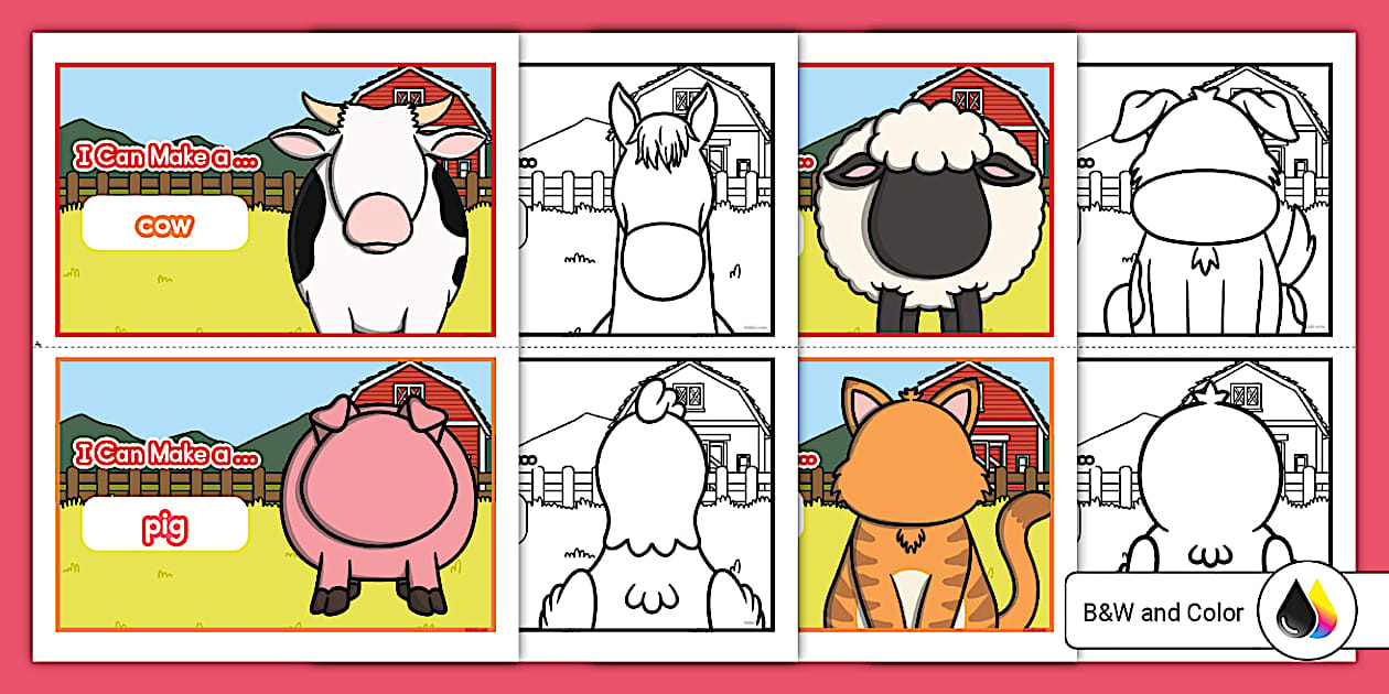 Early Childhood Farm Animals Modeling Dough Busy Bag
