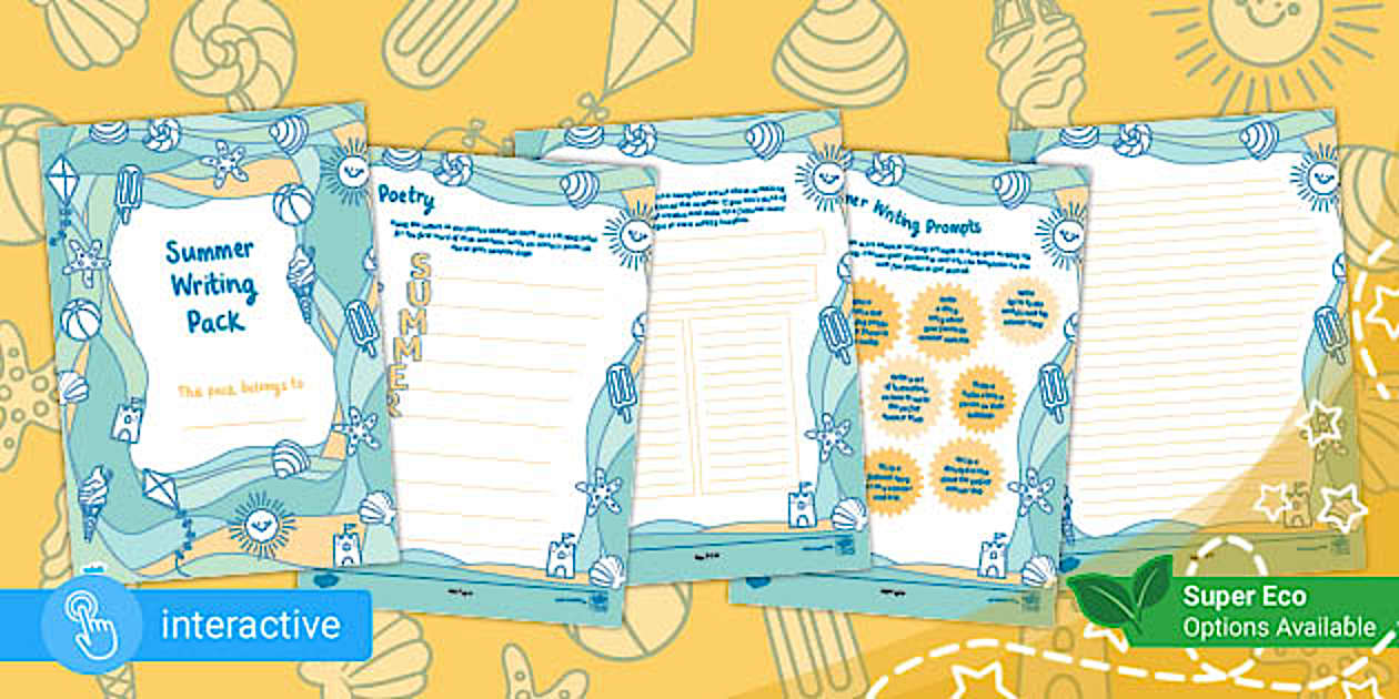Summer Writing Pack | Parent Resource Ages 7-11 - Twinkl