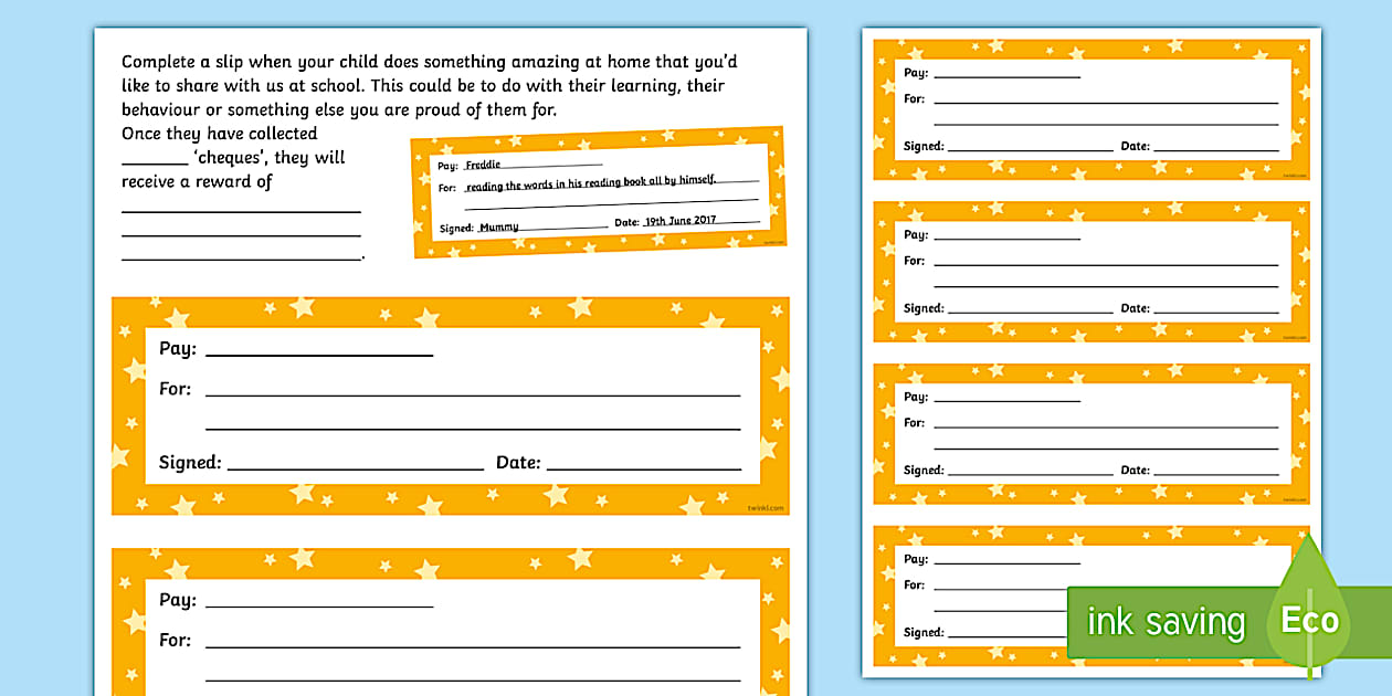 Editable Super Star Cheque Certificates (professor feito)