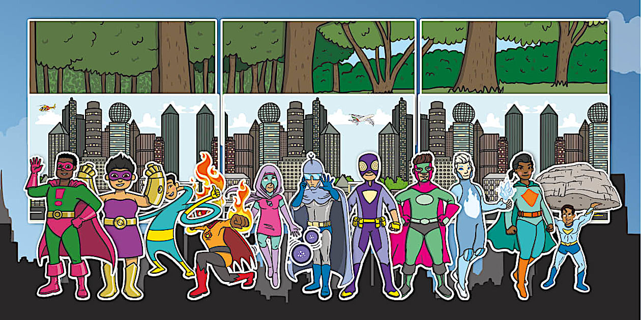 Superhero Small World Pack (teacher made) - Twinkl