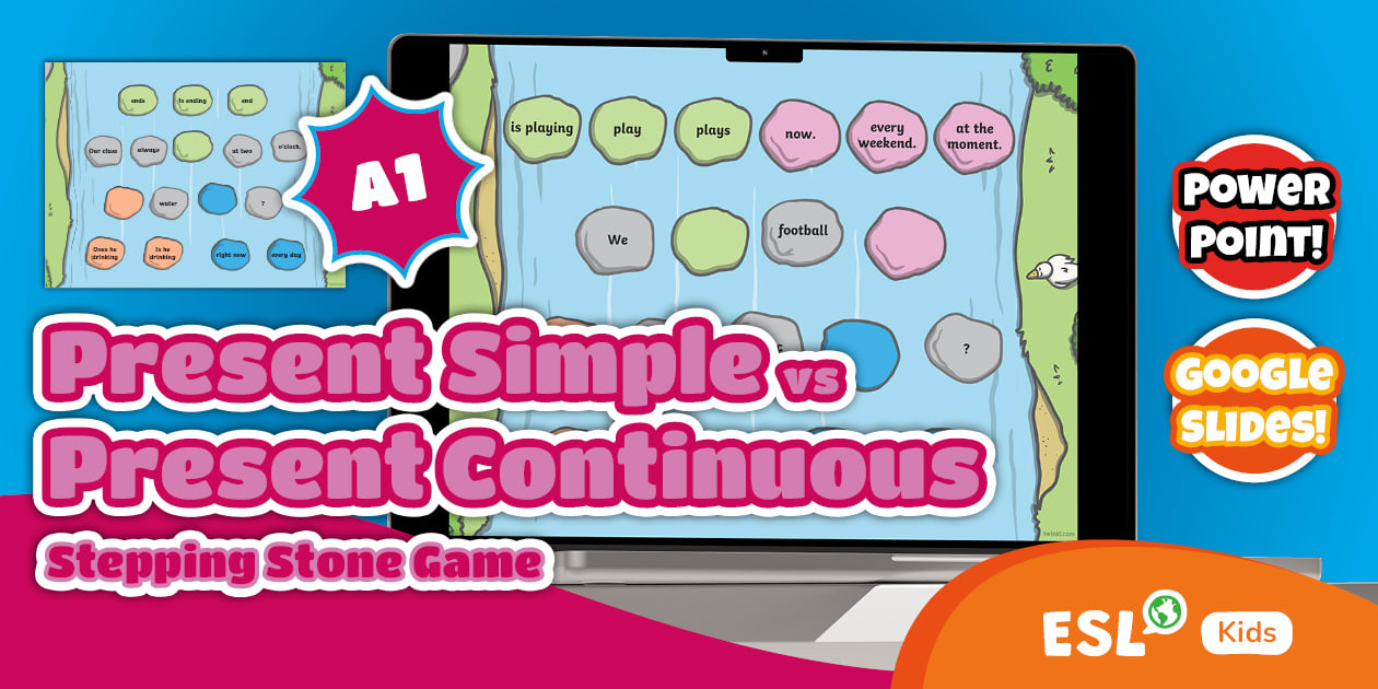 ESL Simple vs Continuous Game for Kids