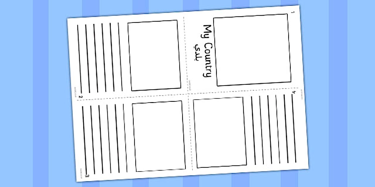 My Country Mini Book Arabic Translation
