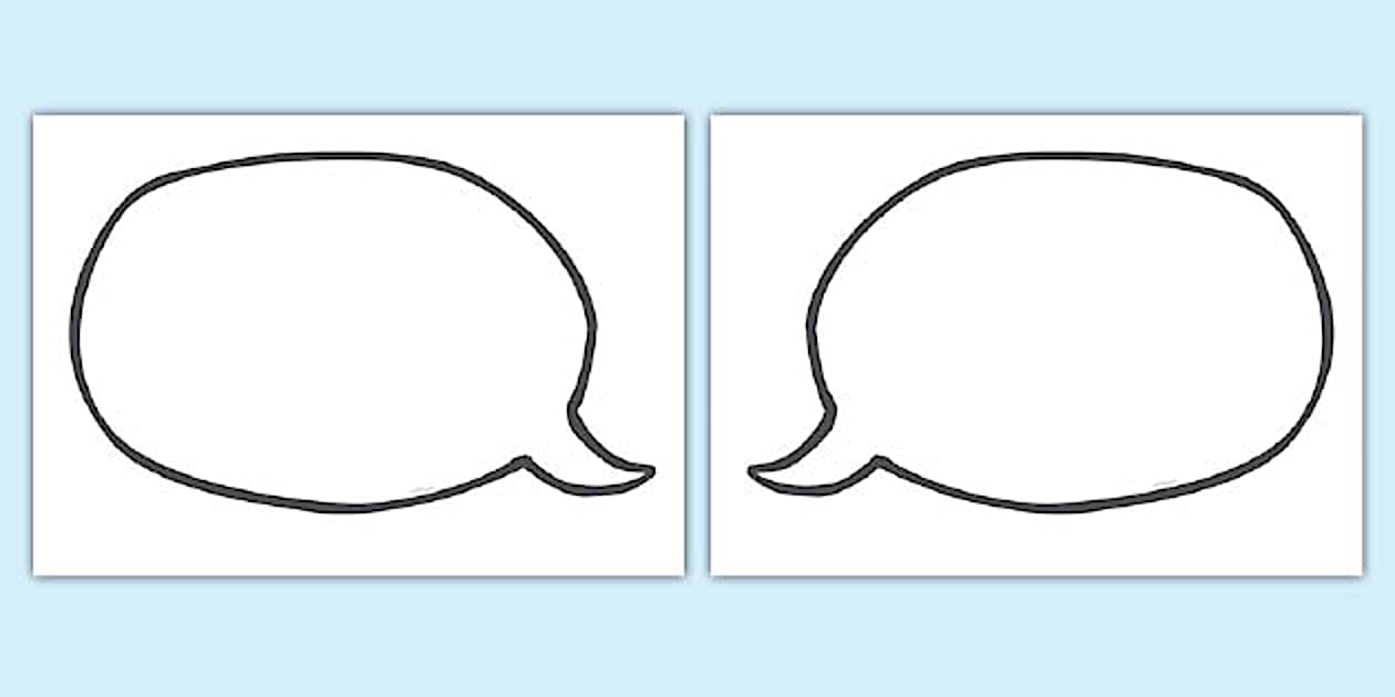 👉 Free Editable Speech Bubble Template | Primary | NZ Resource