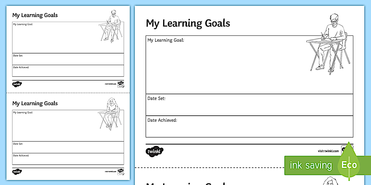 Entry Level Learning Goals Record Sheet - Twinkl