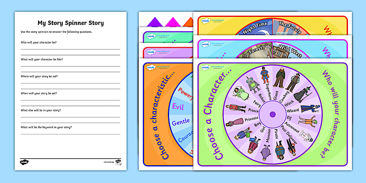 In-Depth Story Planning Spinners and Worksheet Pack KS2