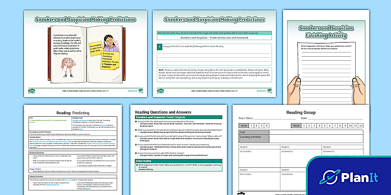 Year 4 Sneakers and Suspicion Reading Lesson 1 - Twinkl