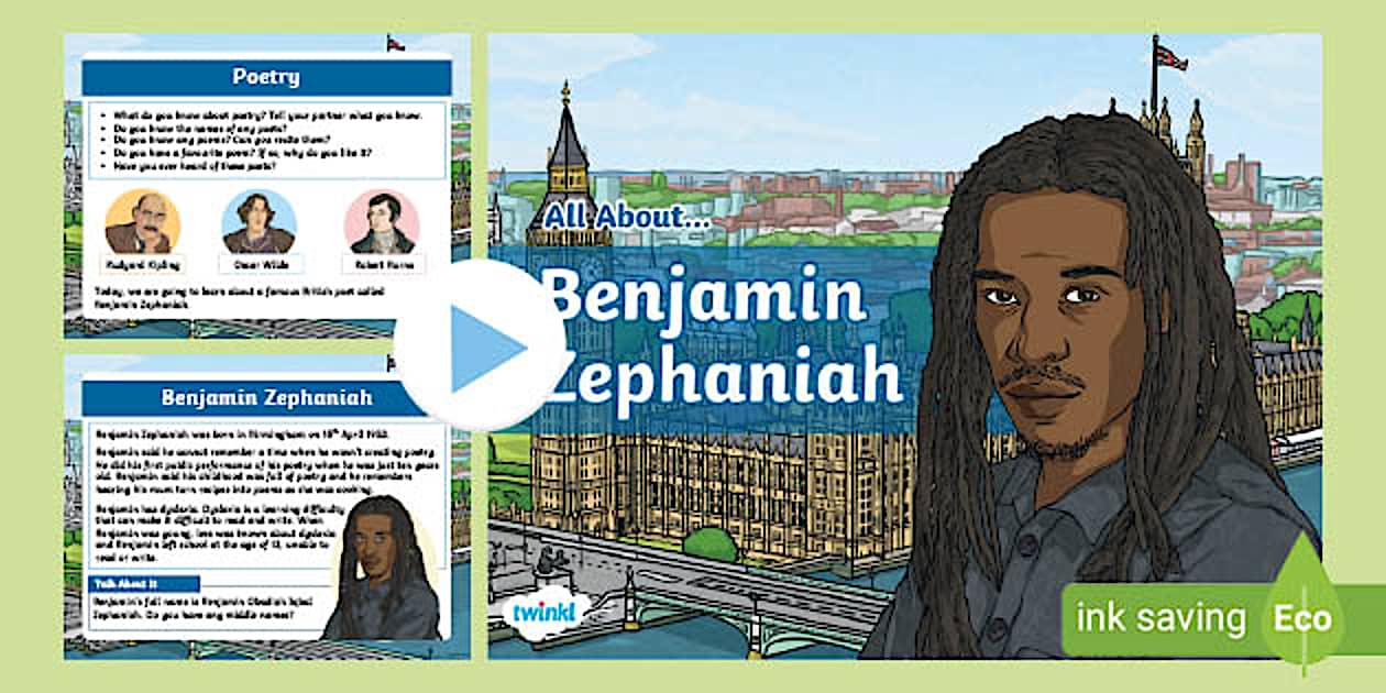 Benjamin Zephaniah Facts PowerPoint - Twinkl