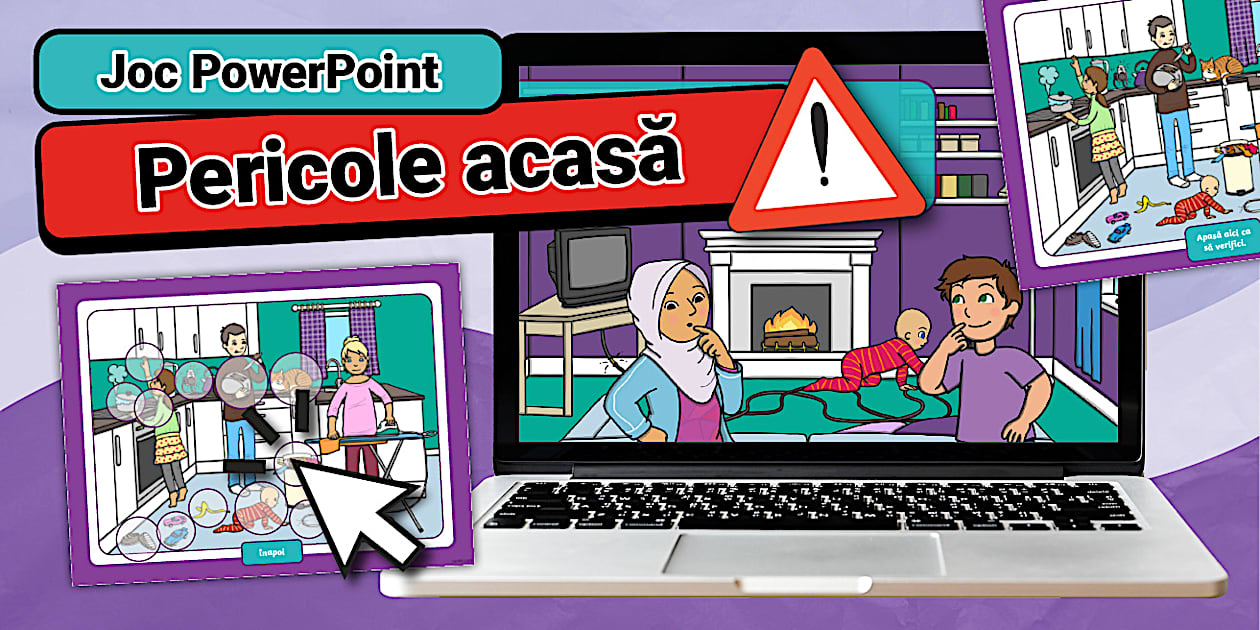 Pericole acasă – Joc PowerPoint