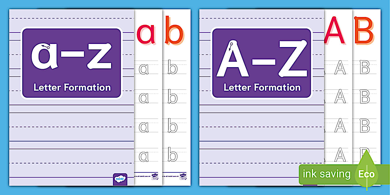 A-Z Lowercase Letter Formation Practice Booklet - Twinkl