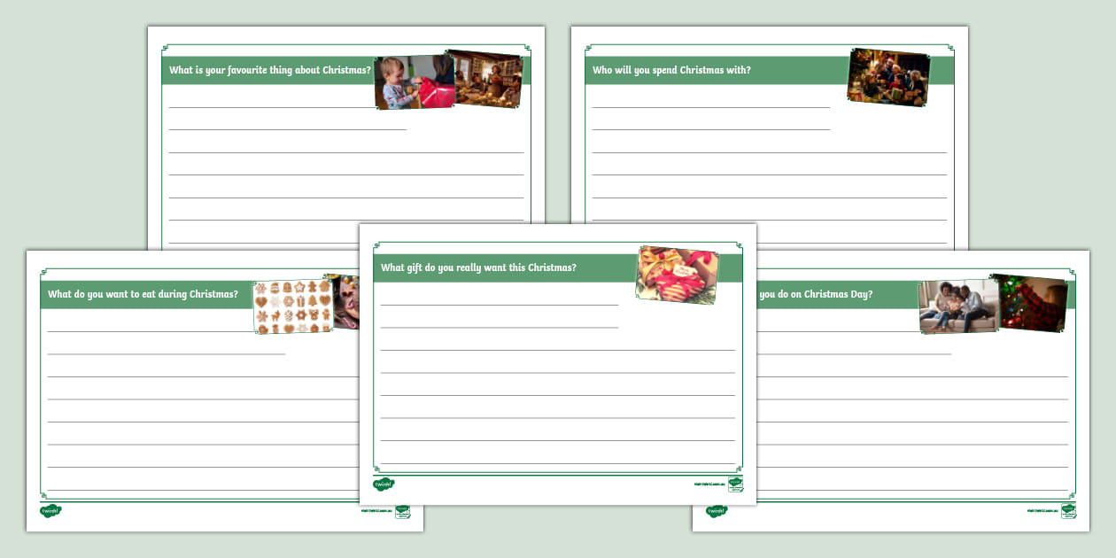 Inclusion Christmas Writing Prompts