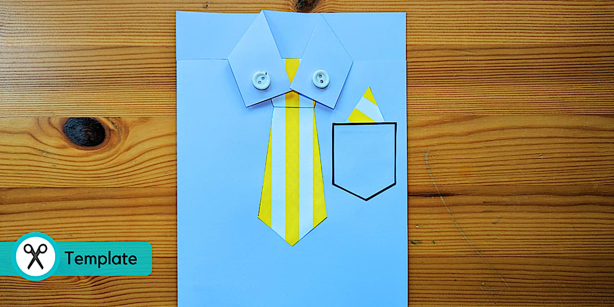 Father's Day Tie Card (teacher made) - Twinkl