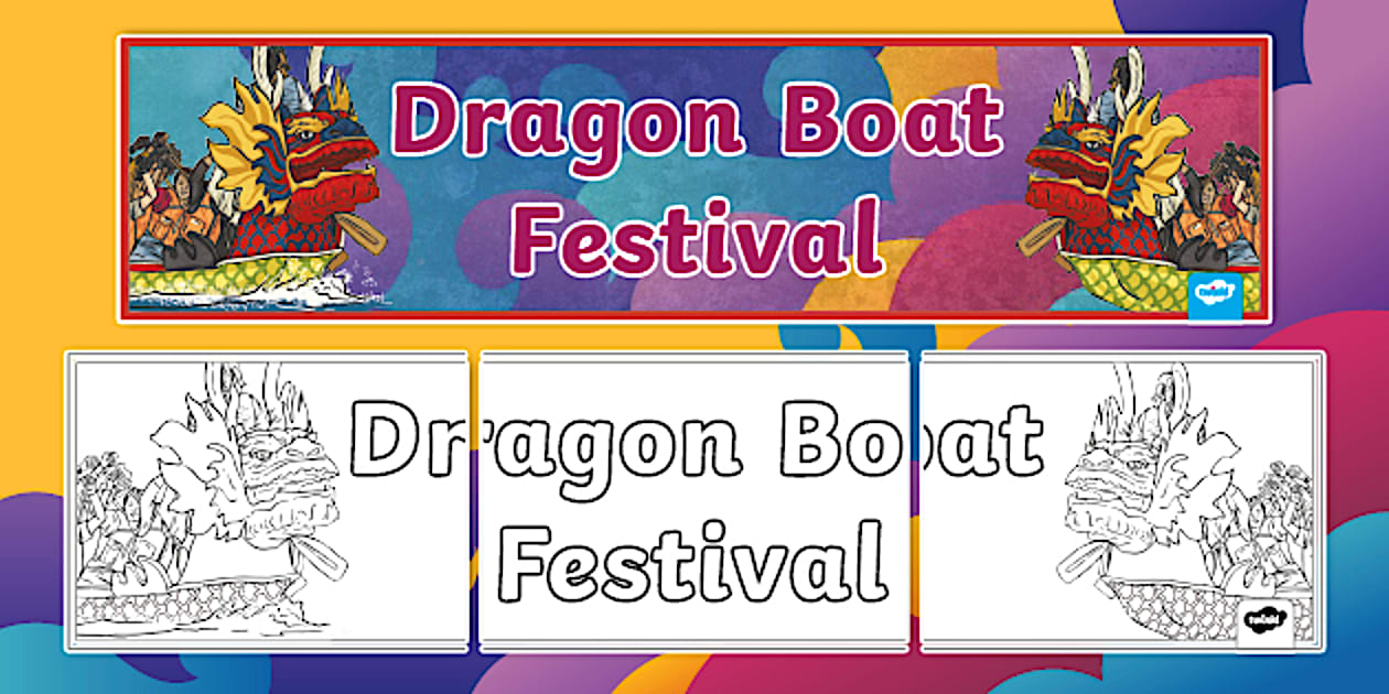 Dragon Boat Bulletin Board Banner | Twinkl USA Resources