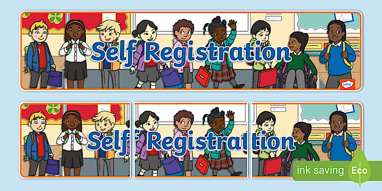 Self Registration Banner (teacher made) - Twinkl