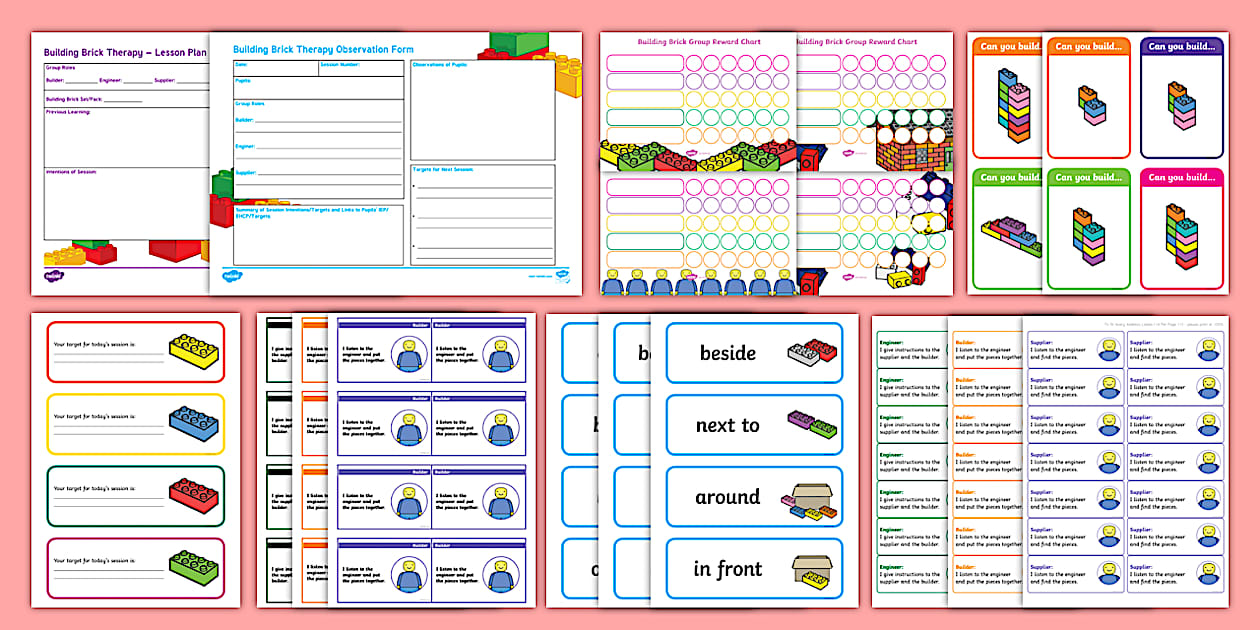 Building Brick Therapy Resource Pack (teacher made) - Twinkl