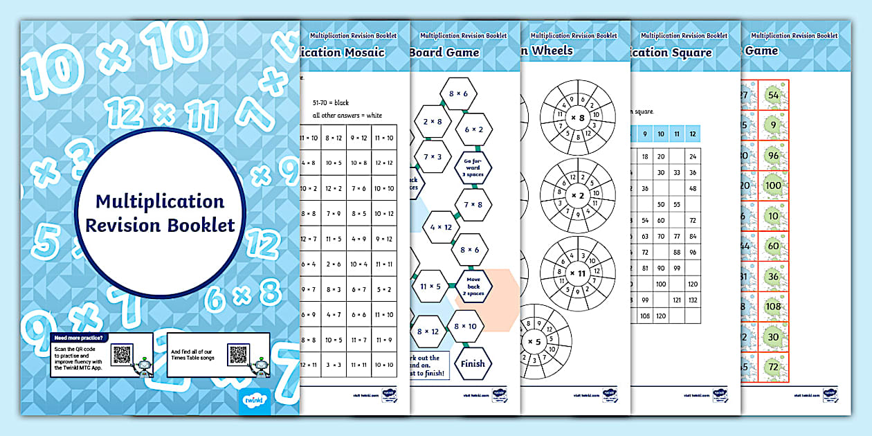👉 Multiplication Revision Booklet (teacher made) - Twinkl