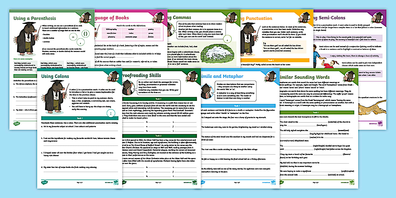 Spelling and Punctuation Revision Booklet | SPaG | SEAG