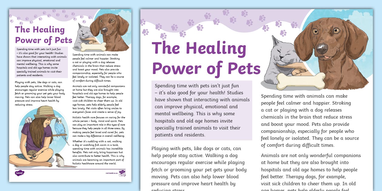 The Healing Power of Pets