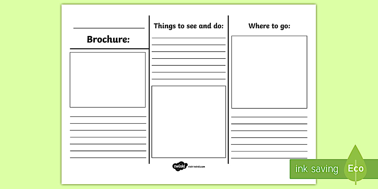 Editable Storybook Travel Brochure Activity (teacher made)
