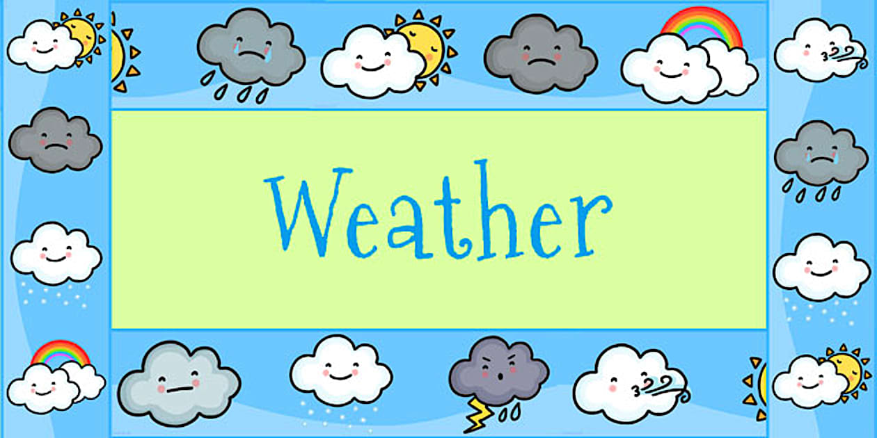 Weather Themed Display Borders (profesor hizo) - Twinkl