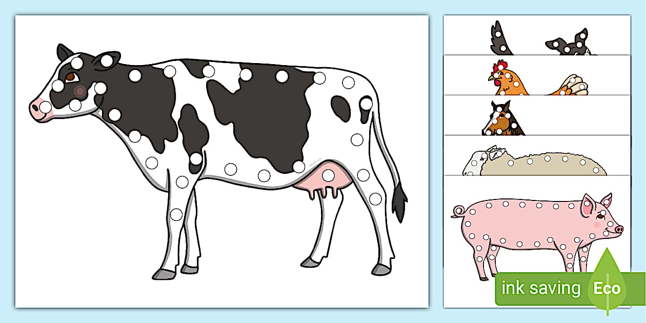 Farm Animal Threading - Twinkl - KS1 - EYFS (teacher made)