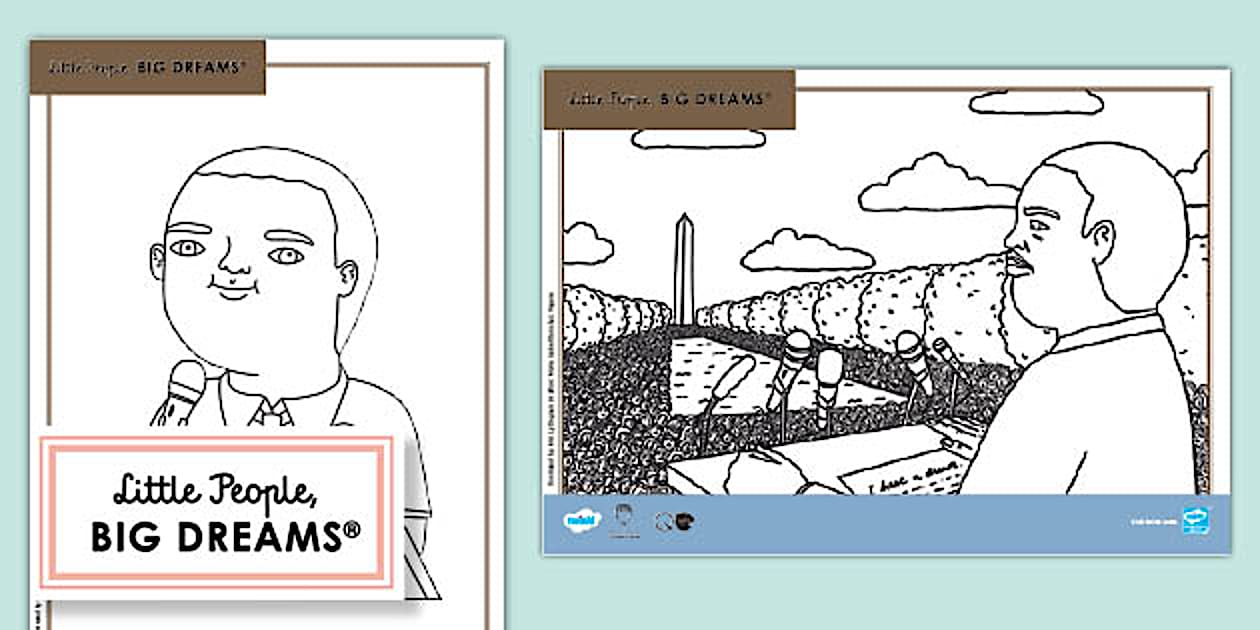 FREE! - Little People, Big Dreams: Martin Luther King Jr Colouring