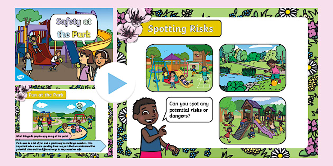 Safety at the Park KS1 PowerPoint (teacher made) - Twinkl