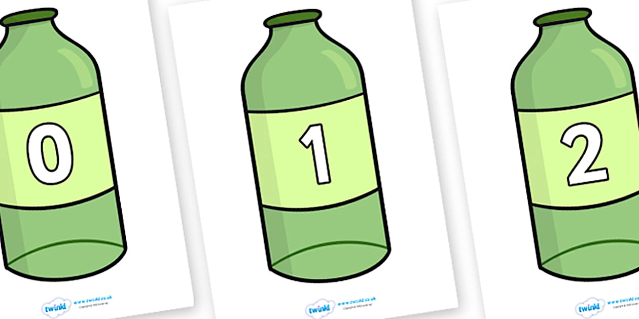 10 Green Bottles Display Posters (teacher made) - Twinkl