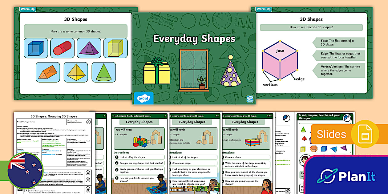 * NEW * Phase 1 Space: 3D Shapes (Grouping 3D Shapes) Lesson 7