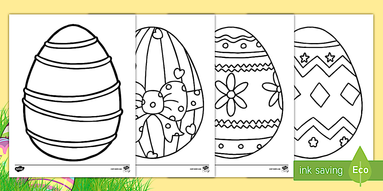 Printable Easter Egg Template | Twinkl (teacher made)