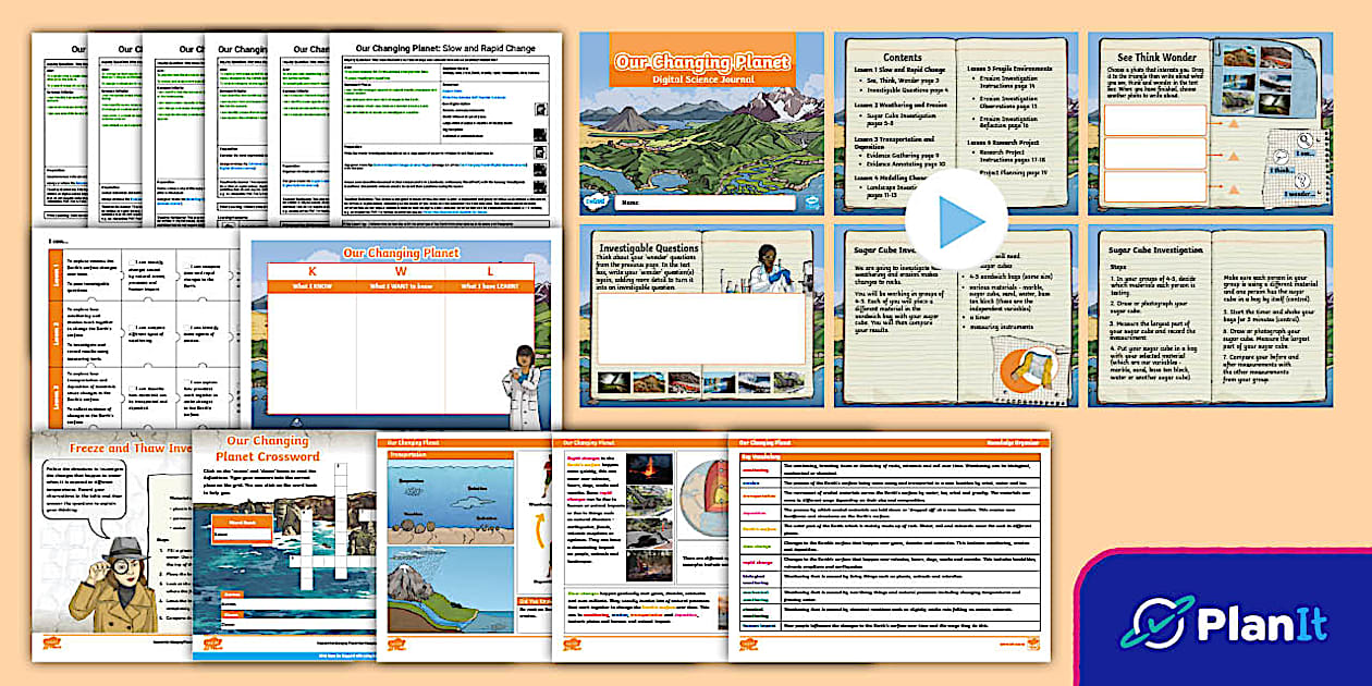 Year 5 Science Our Changing Planet Unit Pack (teacher made)