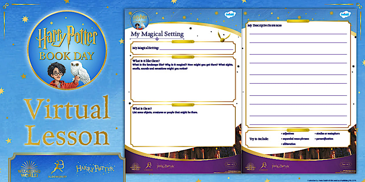 Harry Potter Planning Sheet | Harry Potter Book Day