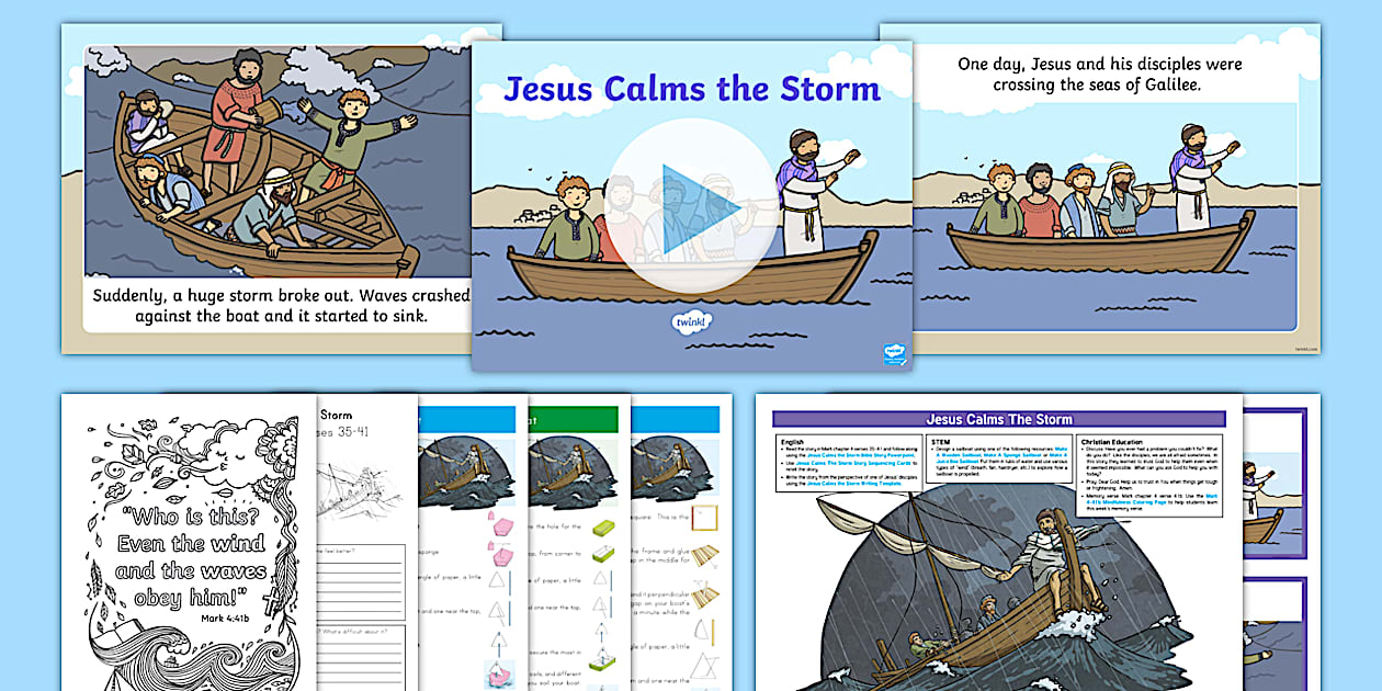 Jesus Calms the Storm Teaching Pack - Twinkl