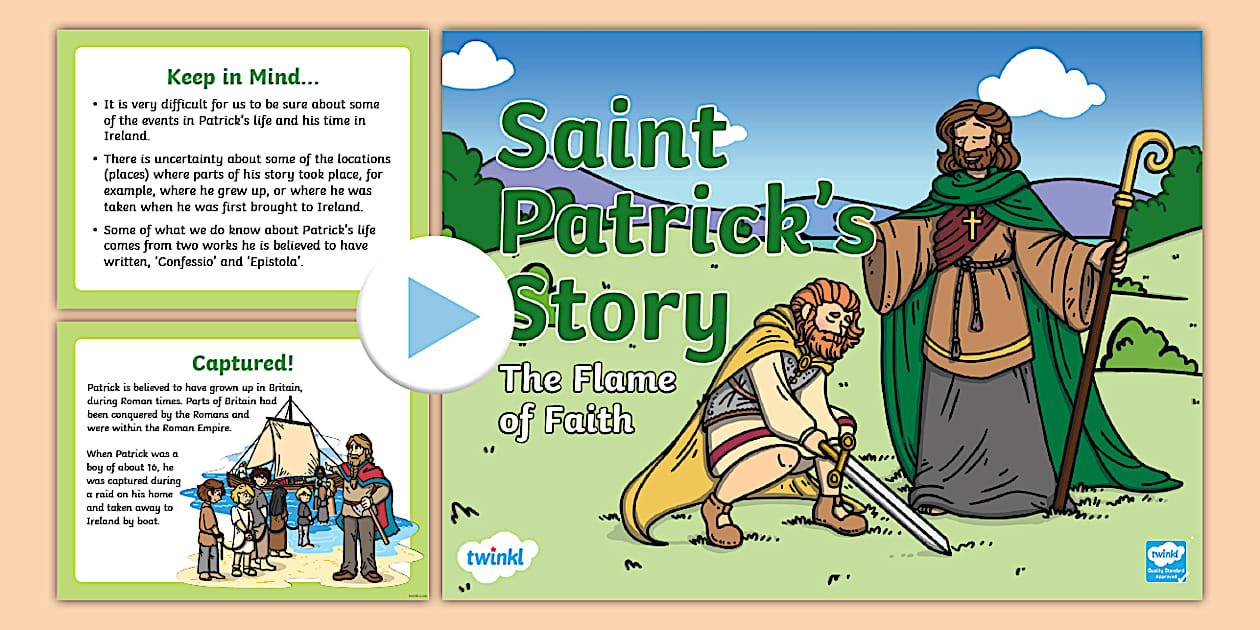 Saint Patrick's Story Shared Education PowerPoint - Twinkl